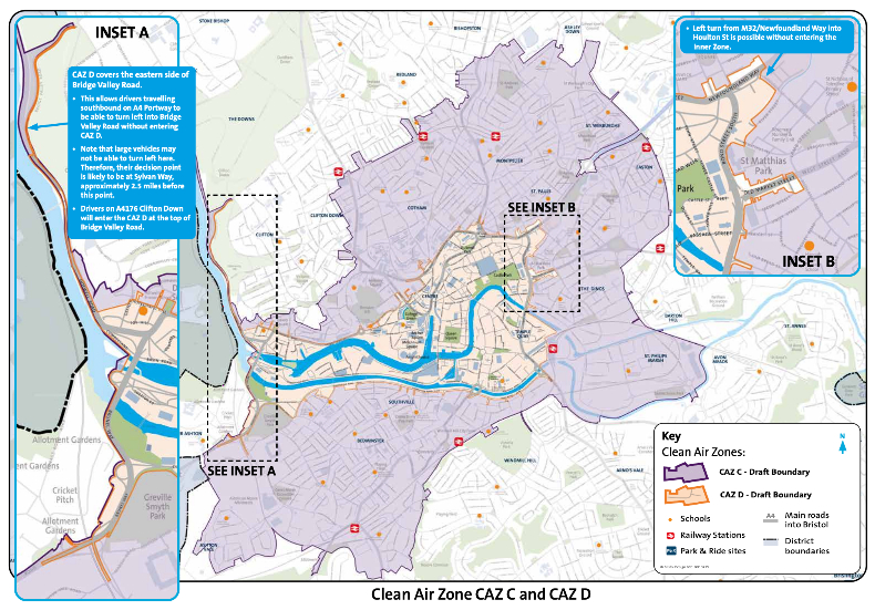 The Bristol Clean Air Zone What You Need To Know Rac Drive